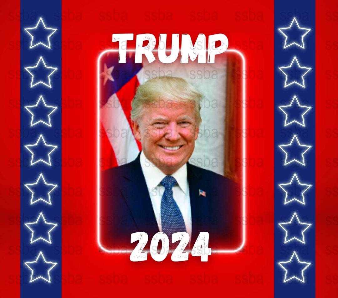 Trump Digital Png 20 Oz Skinny Tumbler Sublimation Design, Straight and ...