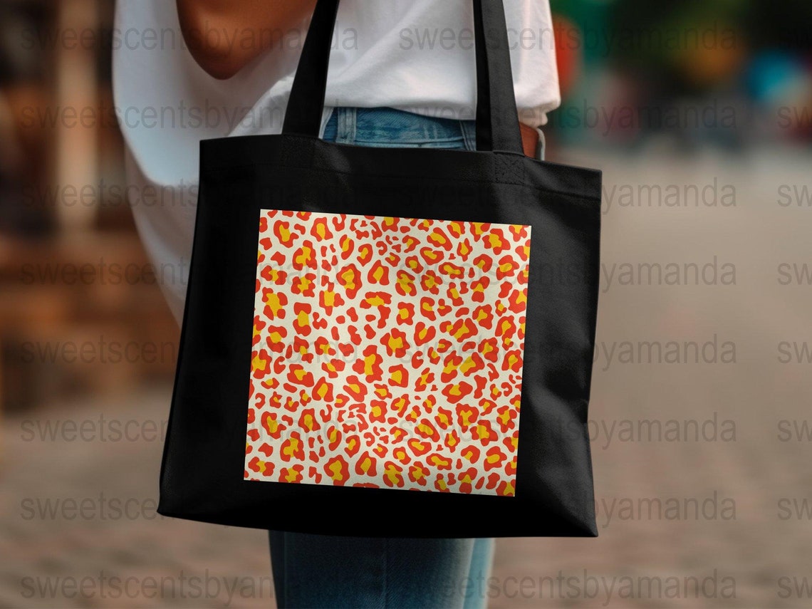 Orange and Yellow Cheetah Leopard Print Digital Paper Seamless Digital ...