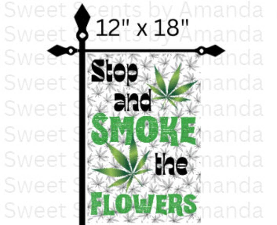 Weed Cannabis Marijuana Flag Digital Download File Design Graphic ...