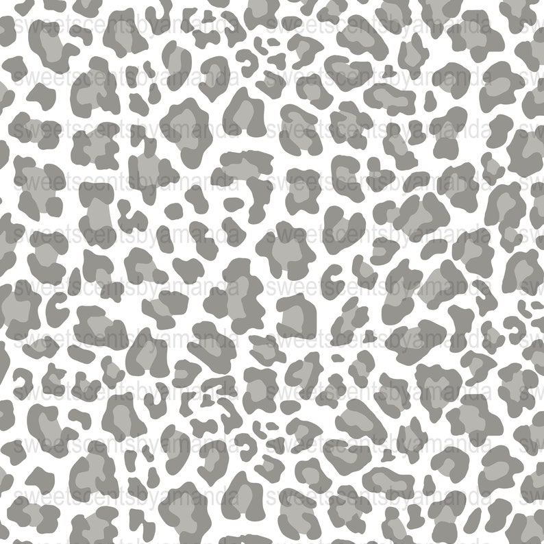 Gray Cheetah Leopard Print Digital Paper Background Digital Download ...