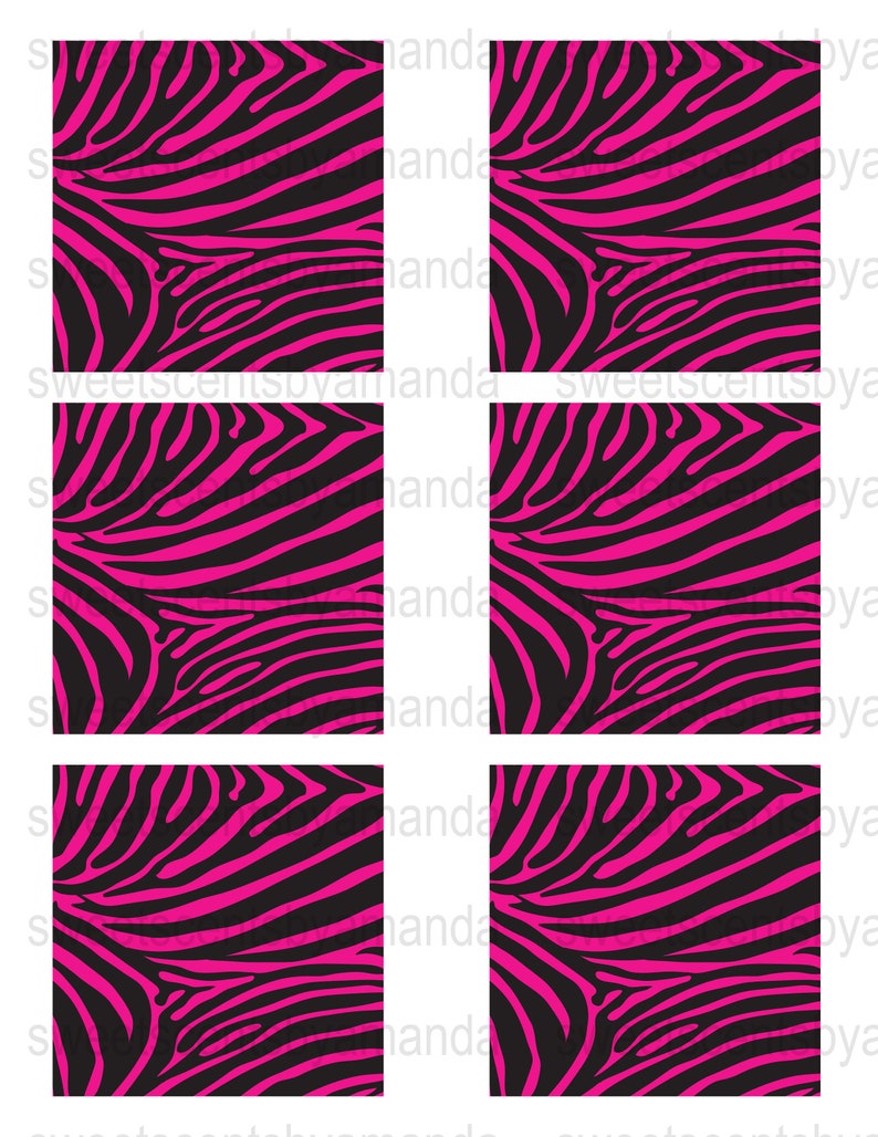 Pink and Black Tiger Stripes Zebra Digital Paper Background Digital ...