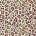 Orange and Brown Cheetah Leopard Print Digital Paper Background Digital ...