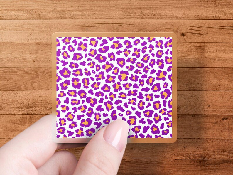 Purple and Gold Leopard Print Background Digital Paper 20 Oz Skinny ...