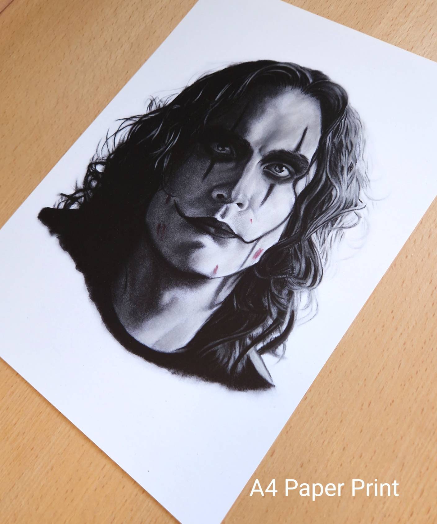 Brandon Lee the Crow Fan Art Portrait by Jelowe Art - Etsy UK