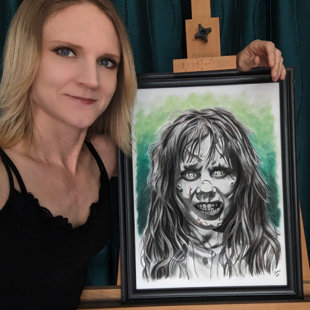 Regan From the Exorcist Original Artwork Fan Art Portrait Horror ...