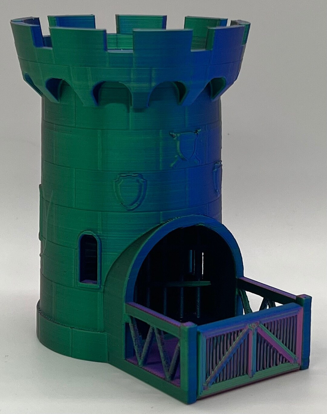 3D Printed Castle Dice Tower - Etsy
