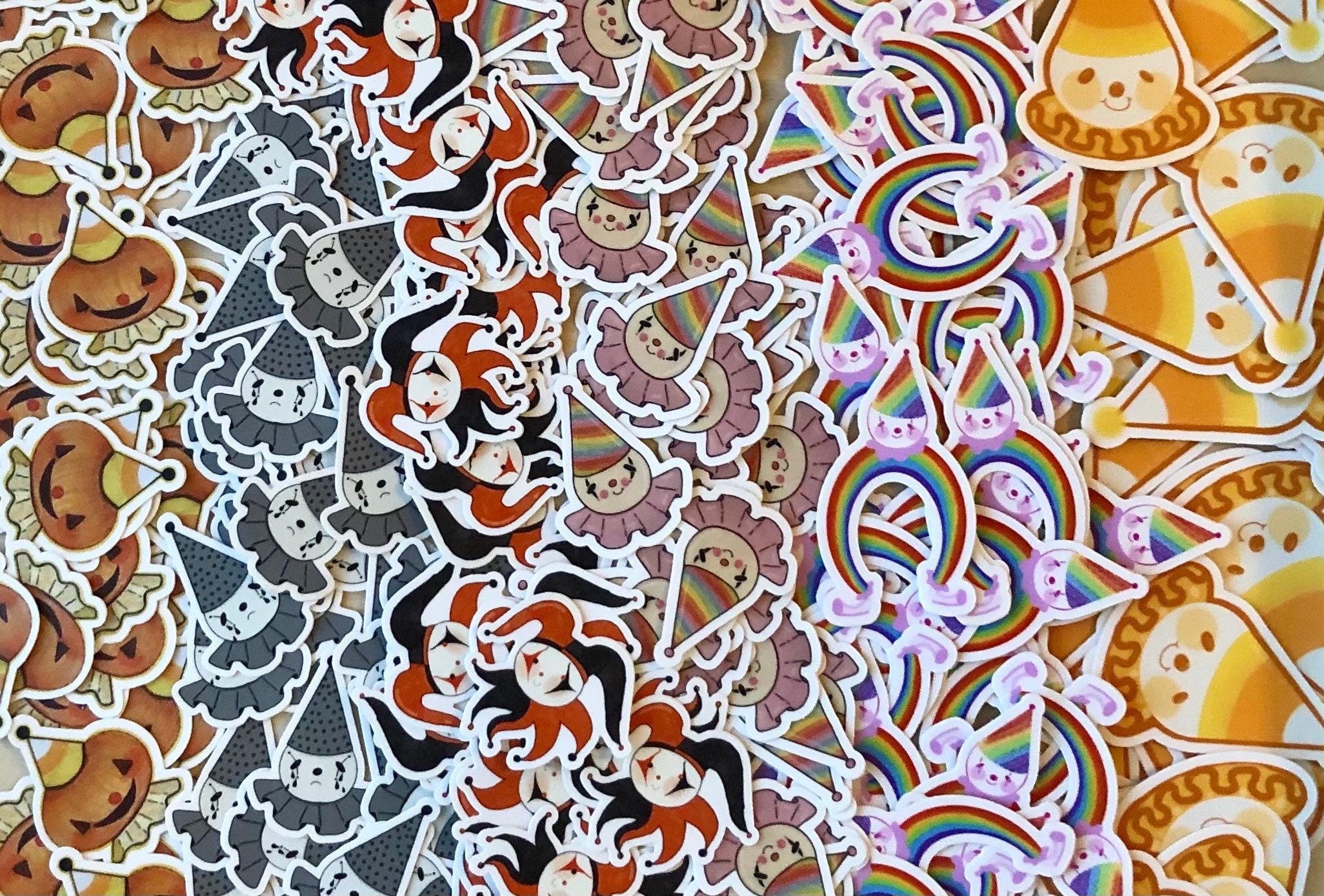 Clown Mini Vinyl Sticker Pack - Etsy