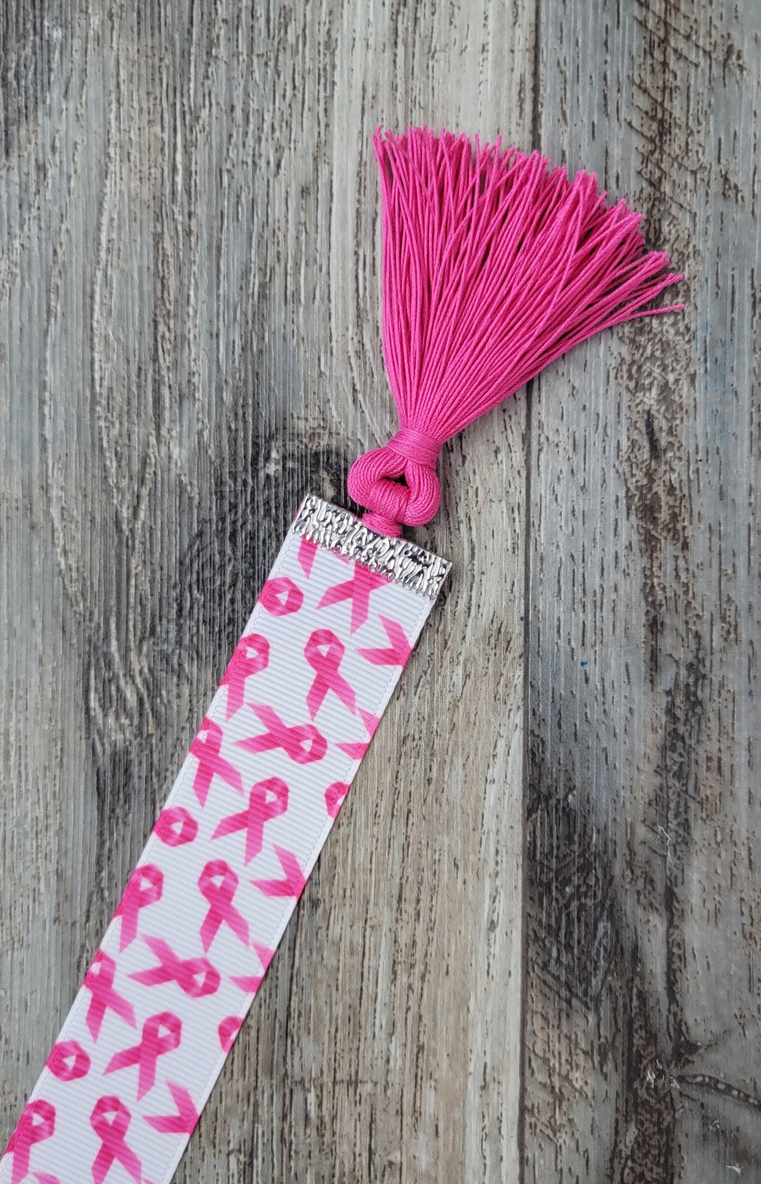 Reversible Pink Ribbon Breast Cancer Awareness Ribbon Bookmark With ...