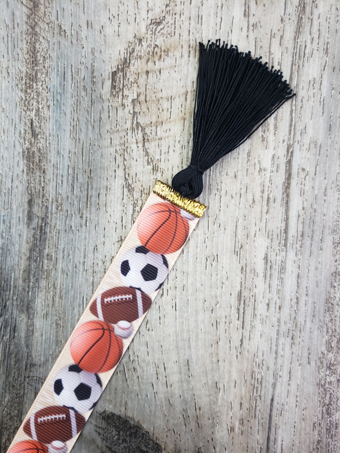 Reversible MVP Sports Themed Ribbon Bookmark With Black Tassel 7/8 ...