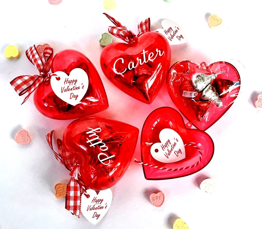 Personalized Fillable Valentine’s Day Hearts | Personalized Heart ...