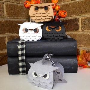 Halloween Owl Treat Box Set of 6 | Halloween Party Favours | Wizard ...