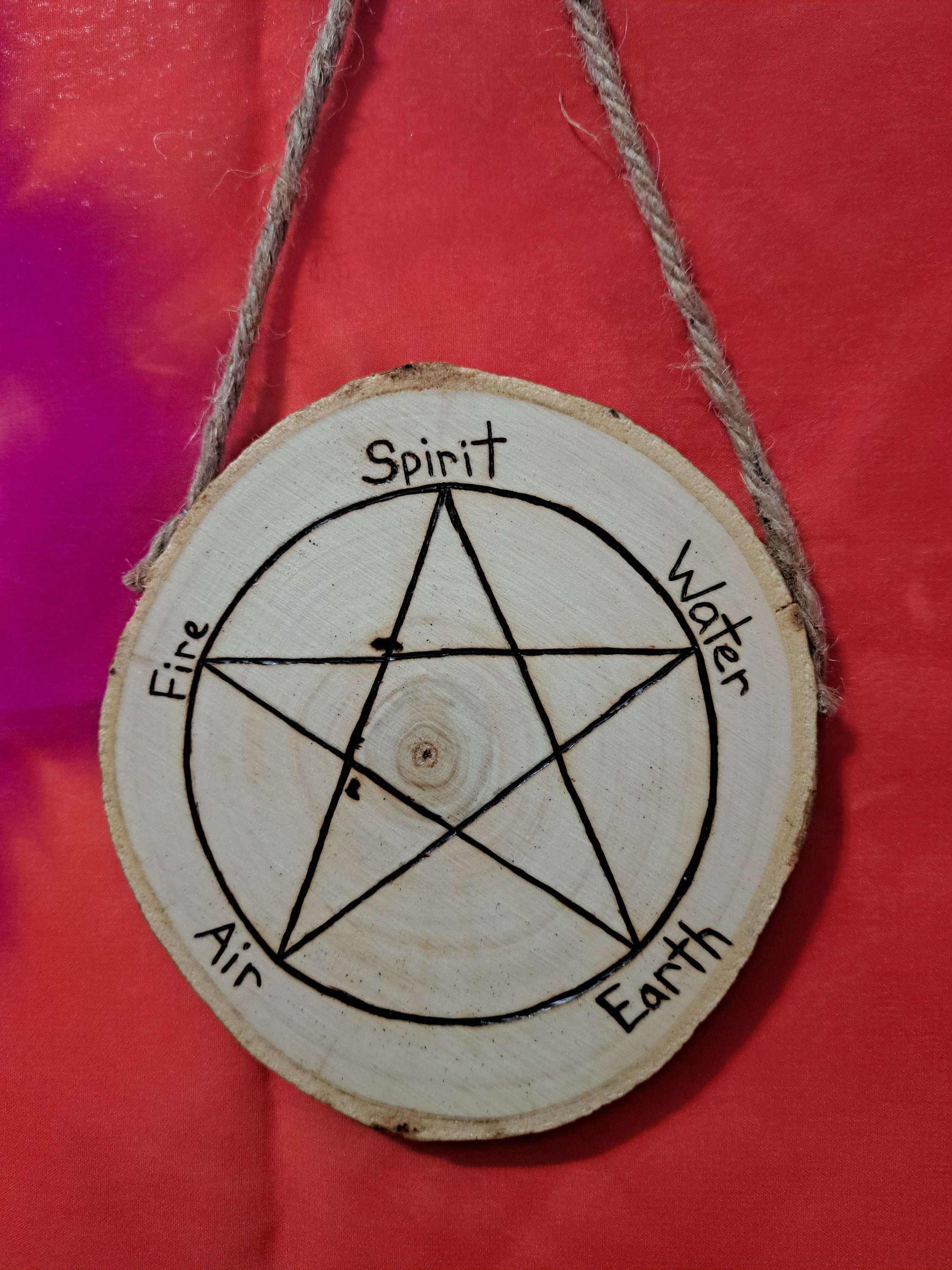 Witch Pyramid Pentacle Altar Hanging Wall Hanging - Etsy
