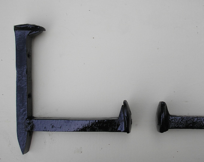 One Pair Railroad Spike Shelf Brackets - Etsy