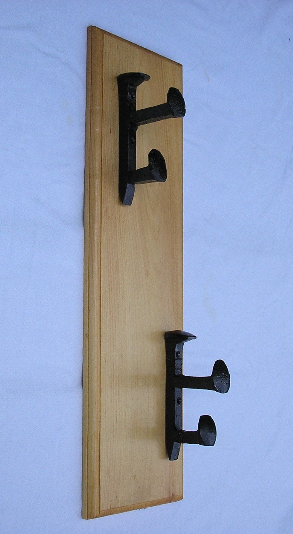 Double Hook Railroad Spike Coat Rack - Etsy UK