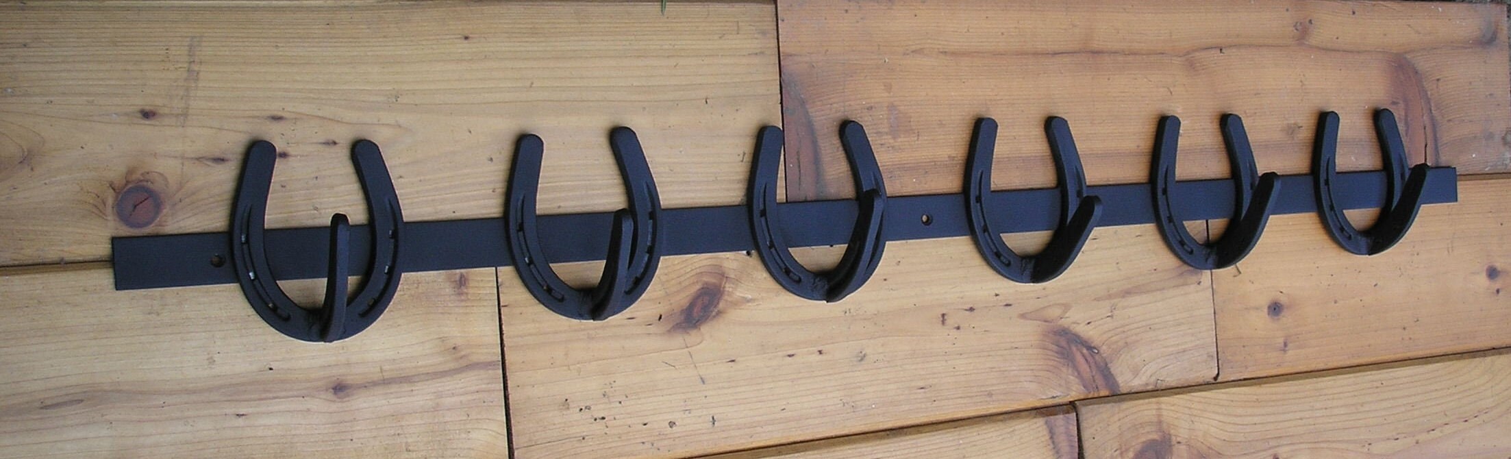Horseshoe Coat Rack - 6 Horseshoe Hooks - Etsy