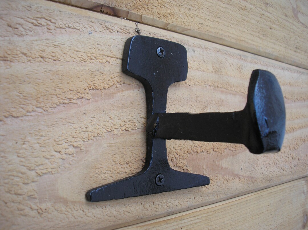 Railroad Spike & Track Coat Hook - Etsy