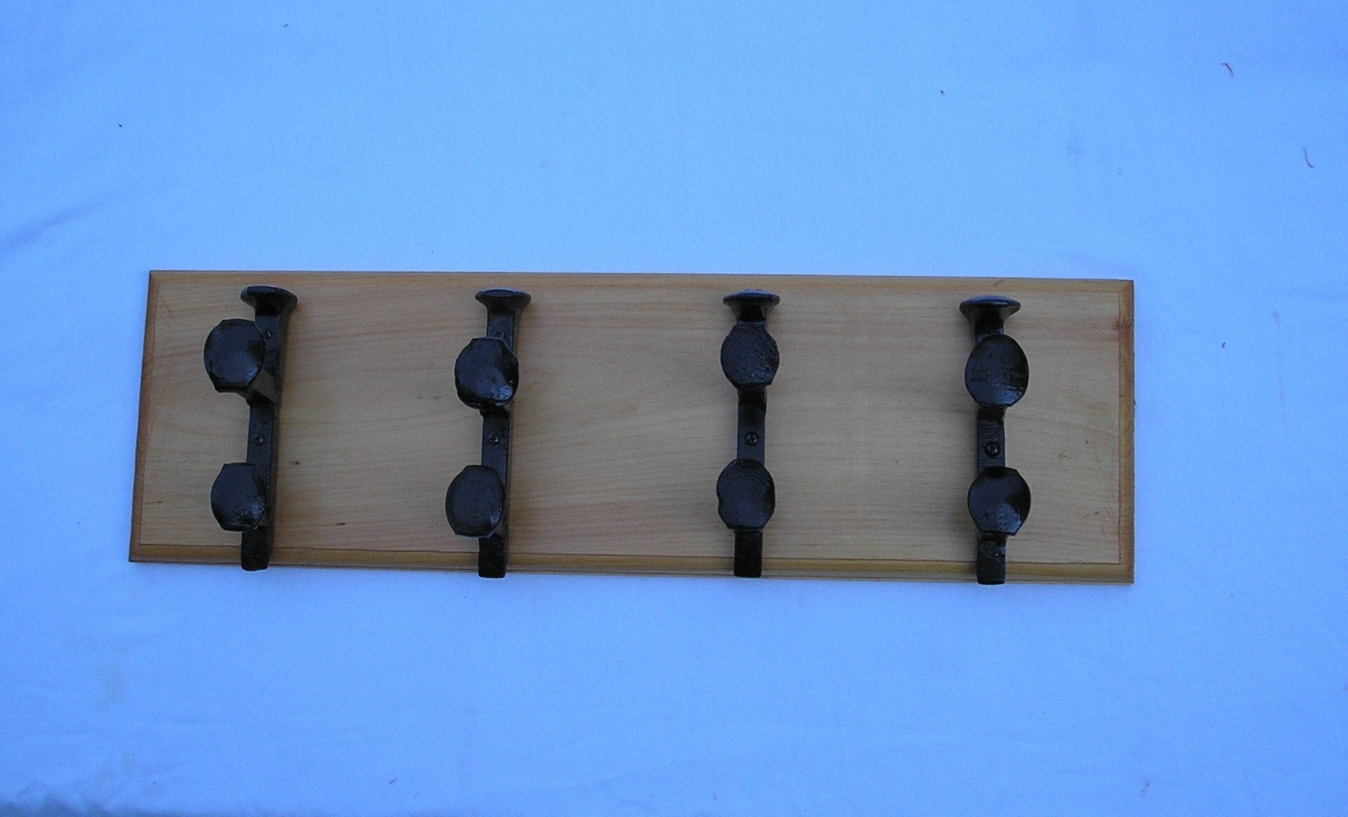 Double Hook Railroad Spike Coat Rack - Etsy