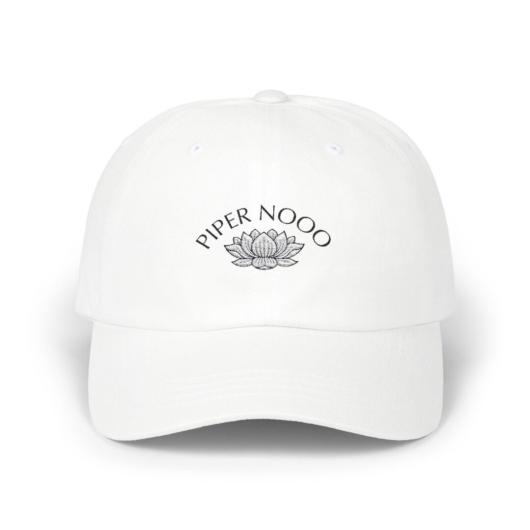 Piper Nooo Lotus Embroidered Hat - Etsy