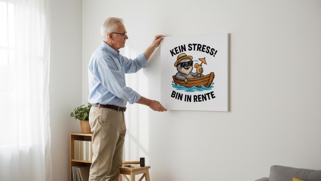 Funny Retirement Canvas | No Stress, I'm Retired – Retirement Gift ...