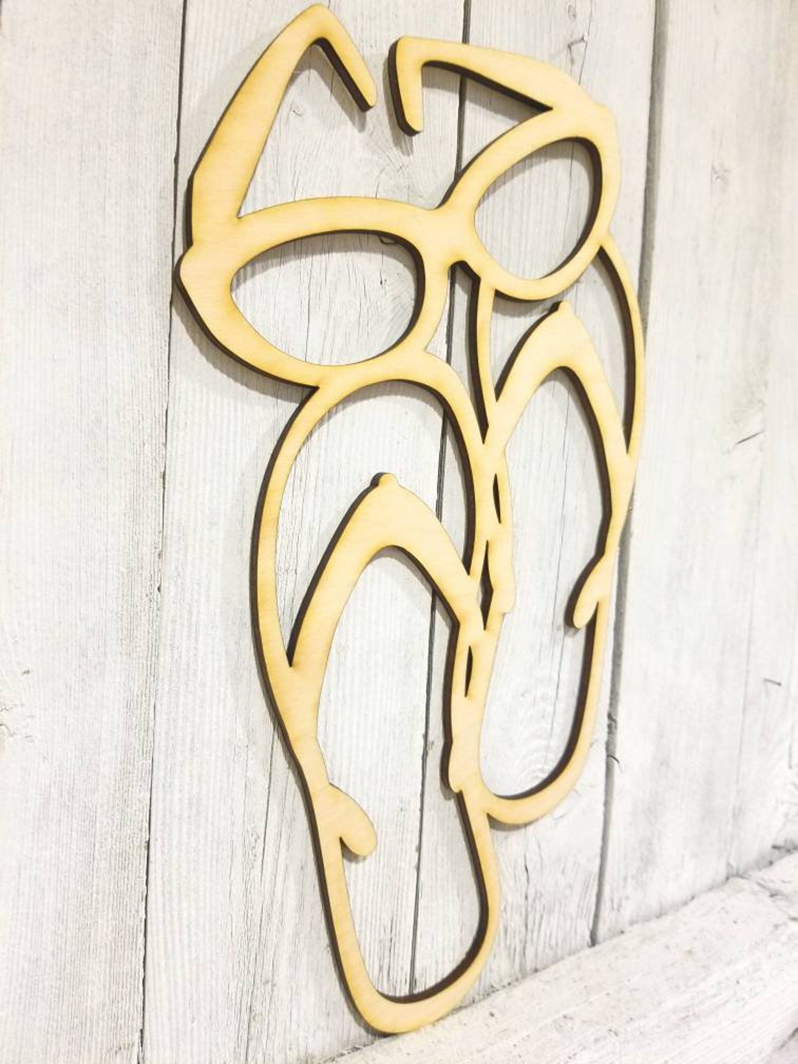 Summer Sunglasses Flip Flops Sandals Beach - Laser Wood Cut Sign Wall ...