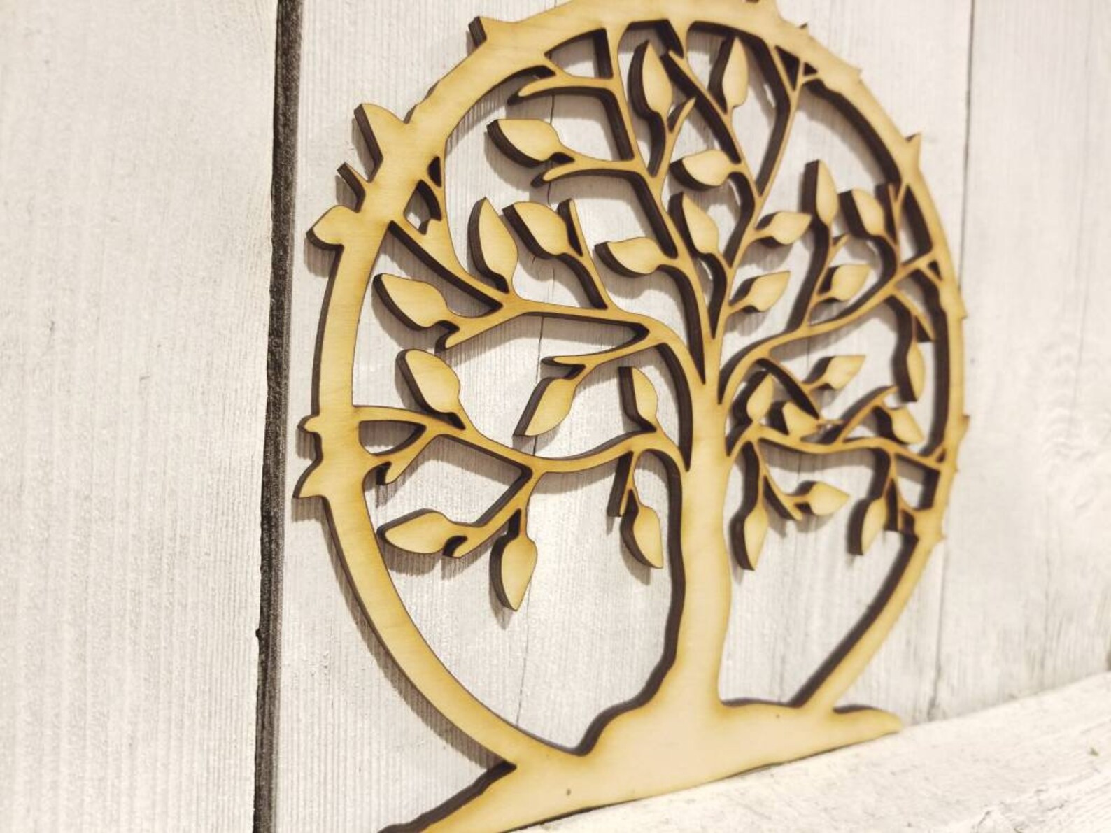 Tree of Life Laser Wood Cut Sign Wall Decor Unfinished Gift | Etsy