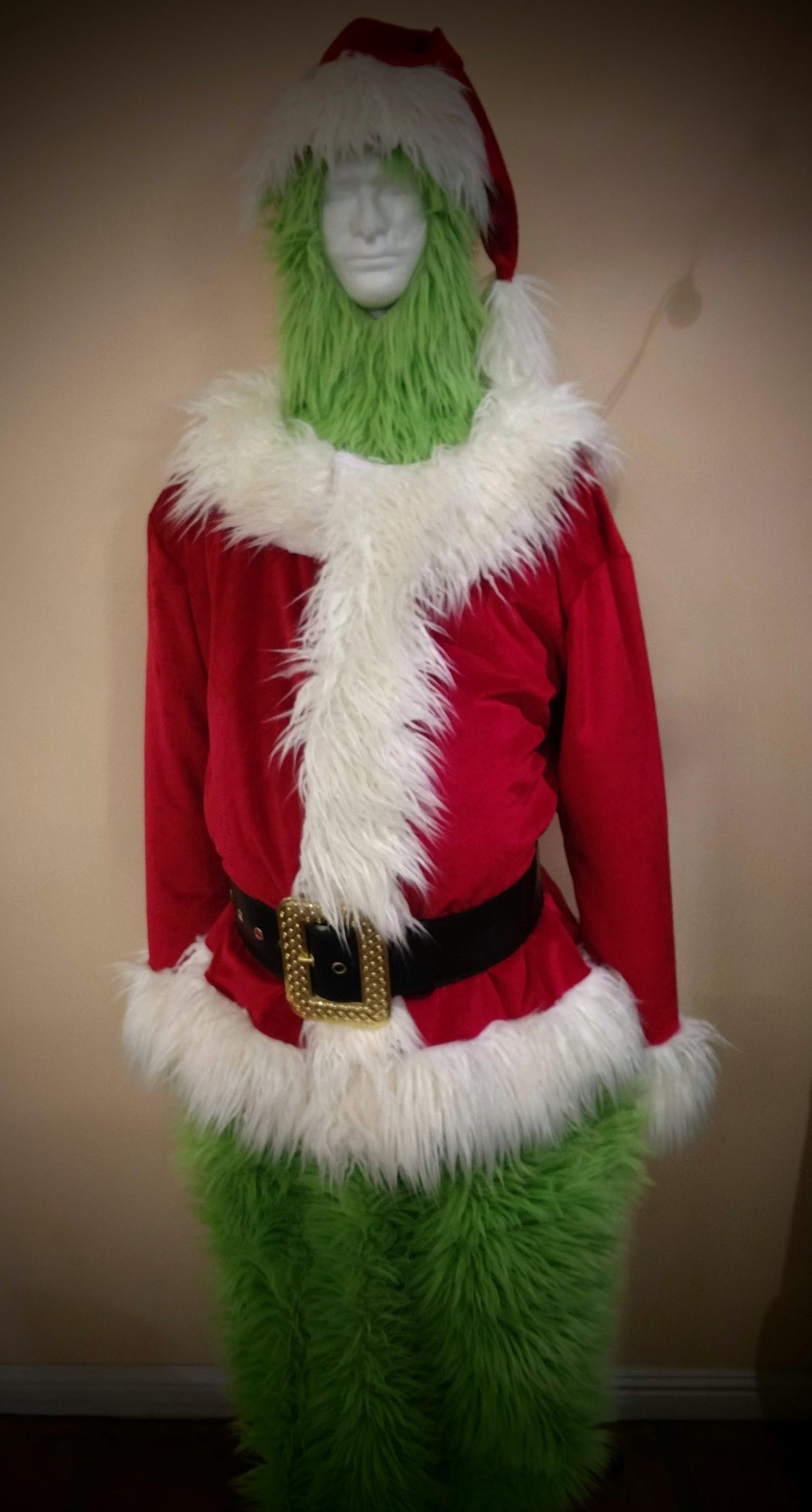 Traditional Santa Jacket and Hat - Pairs With Green Fursuit Costume ...