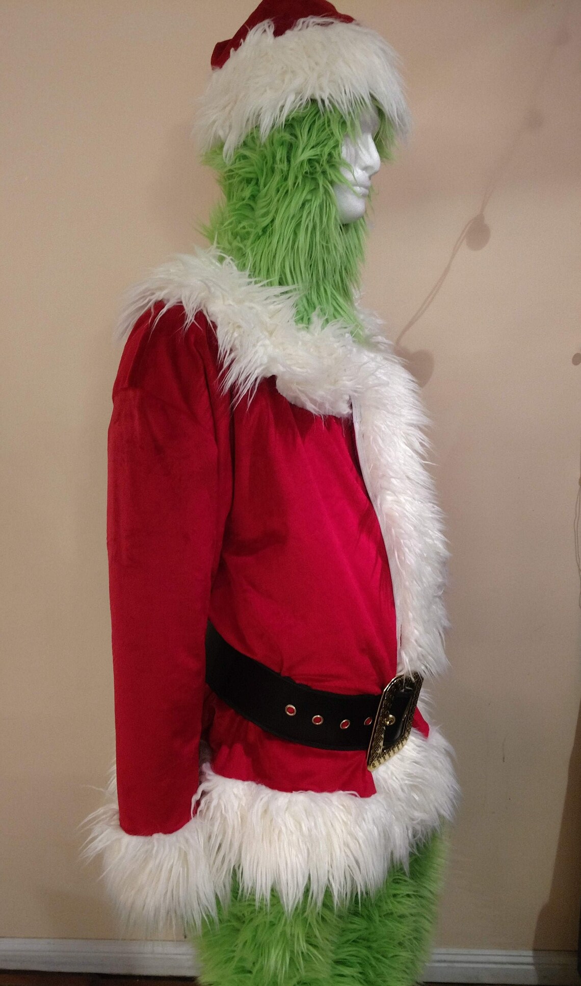 Traditional Santa Jacket and Hat Pairs With Green Fursuit - Etsy Canada