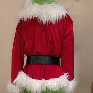 Traditional Santa Jacket and Hat - Pairs With Green Fursuit Costume ...