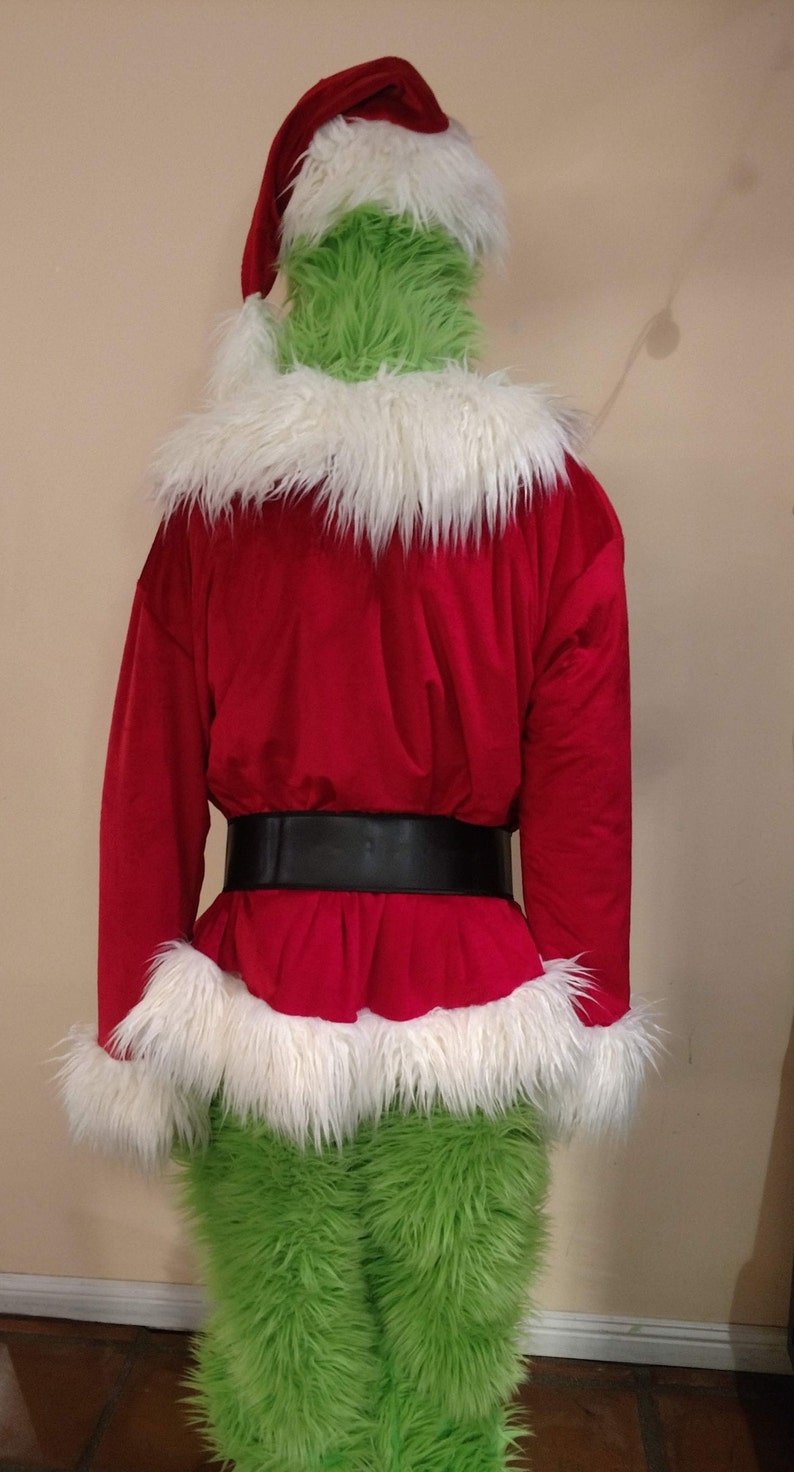 Traditional Santa Jacket and Hat - Pairs With Green Fursuit Costume ...