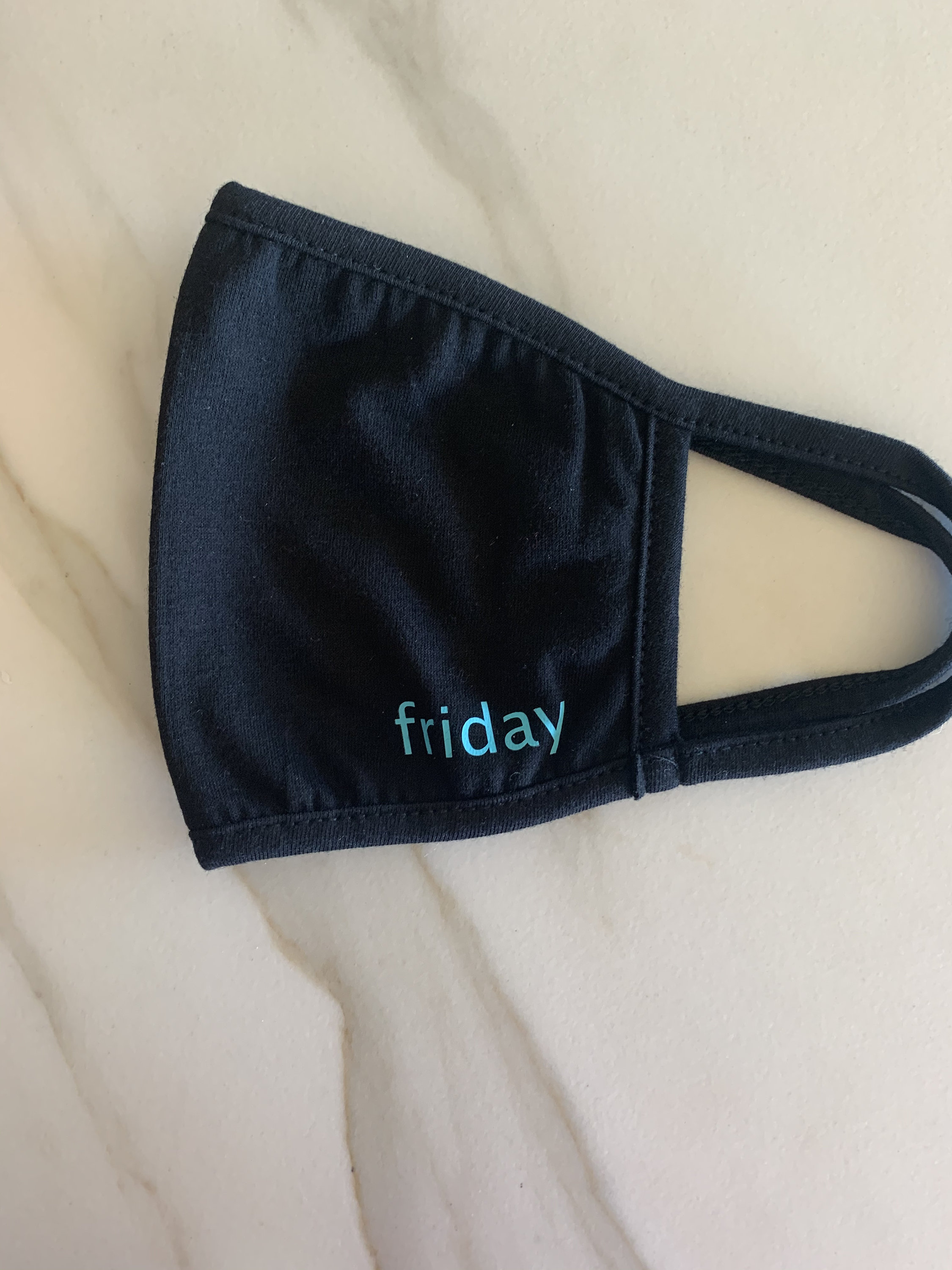 Blue Small Days of the Week Mask Set- Cotton Poly Blend-around the Ears ...