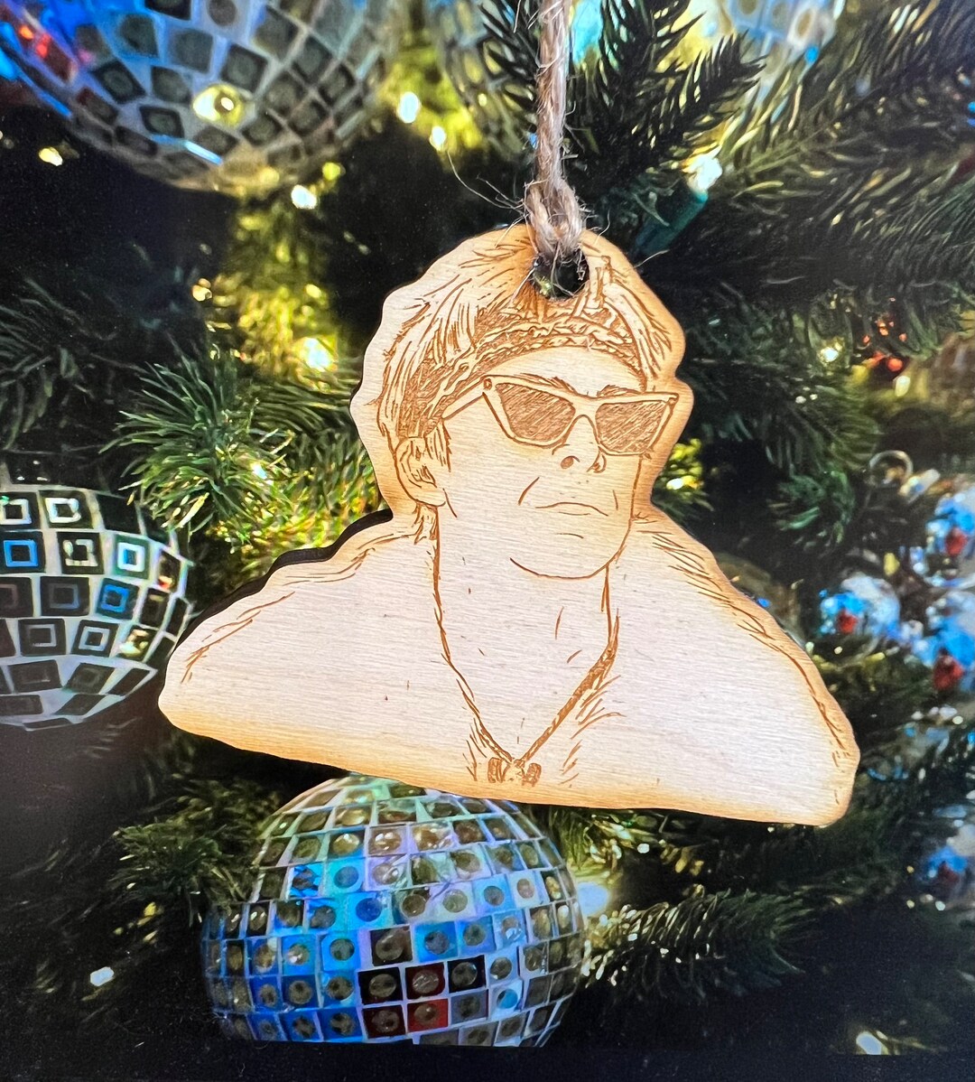 Ryan Gosling Fur Coat Mojo Dojo Wooden Christmas Ornament - Etsy