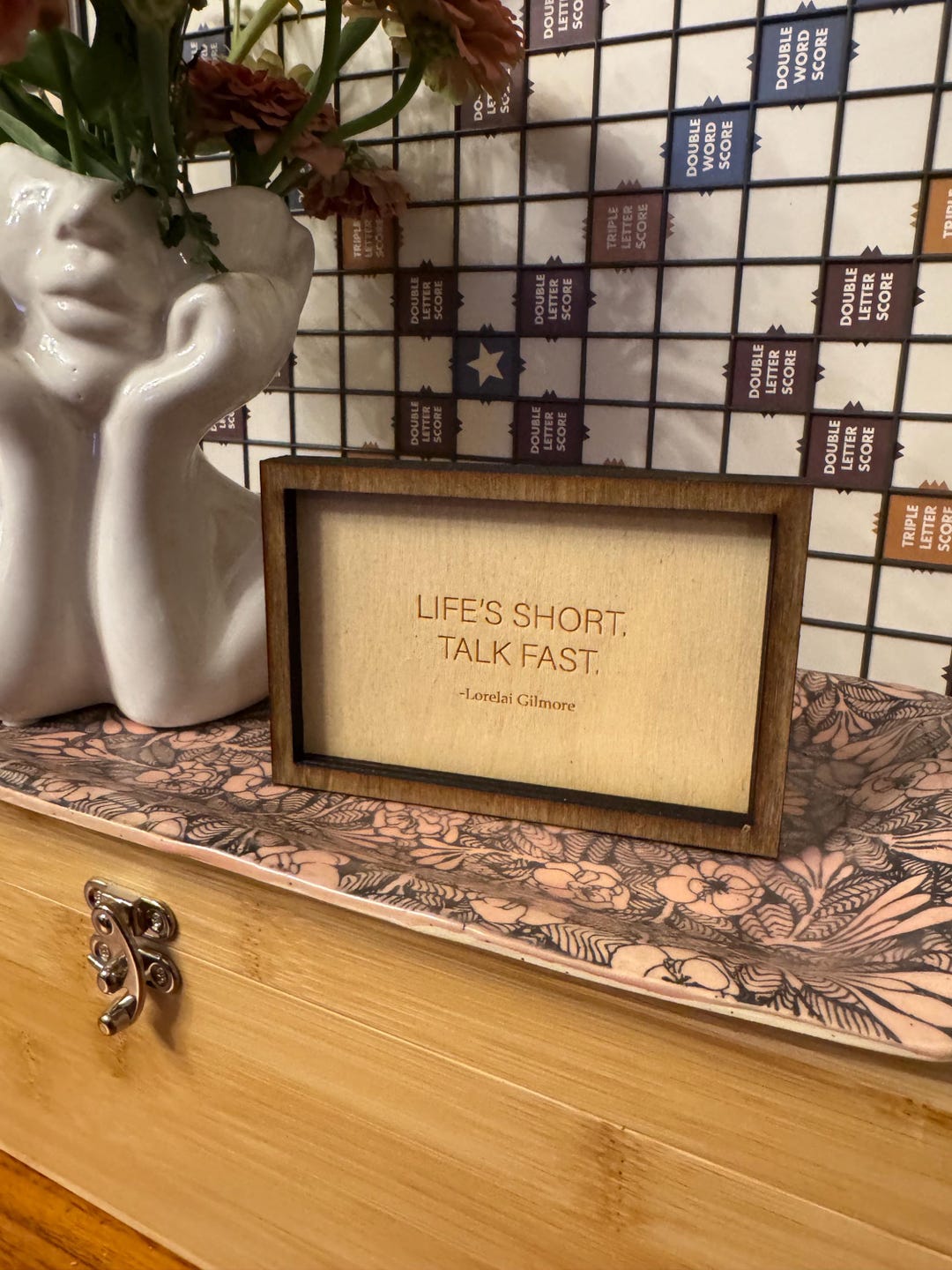Small Life’s Short Talk Fast Gilmore Girls Quote Framed Sign - (3" X 4. ...