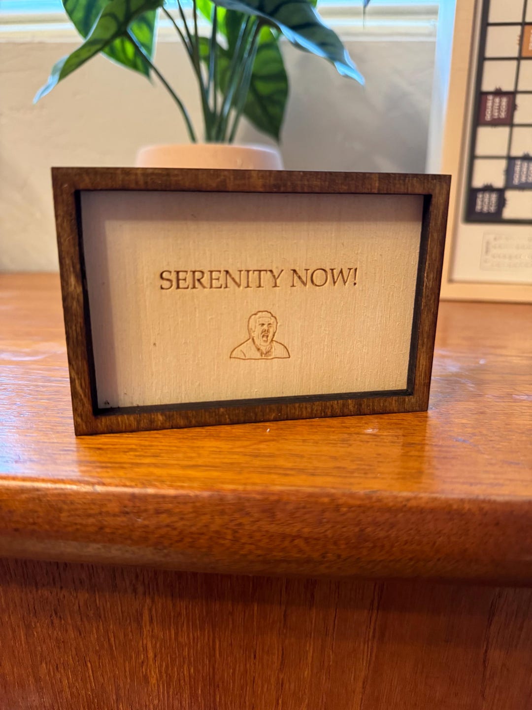 Seinfeld Frank Costanza Serenity Now! Quote Framed Sign - (3" X 4.5 ...