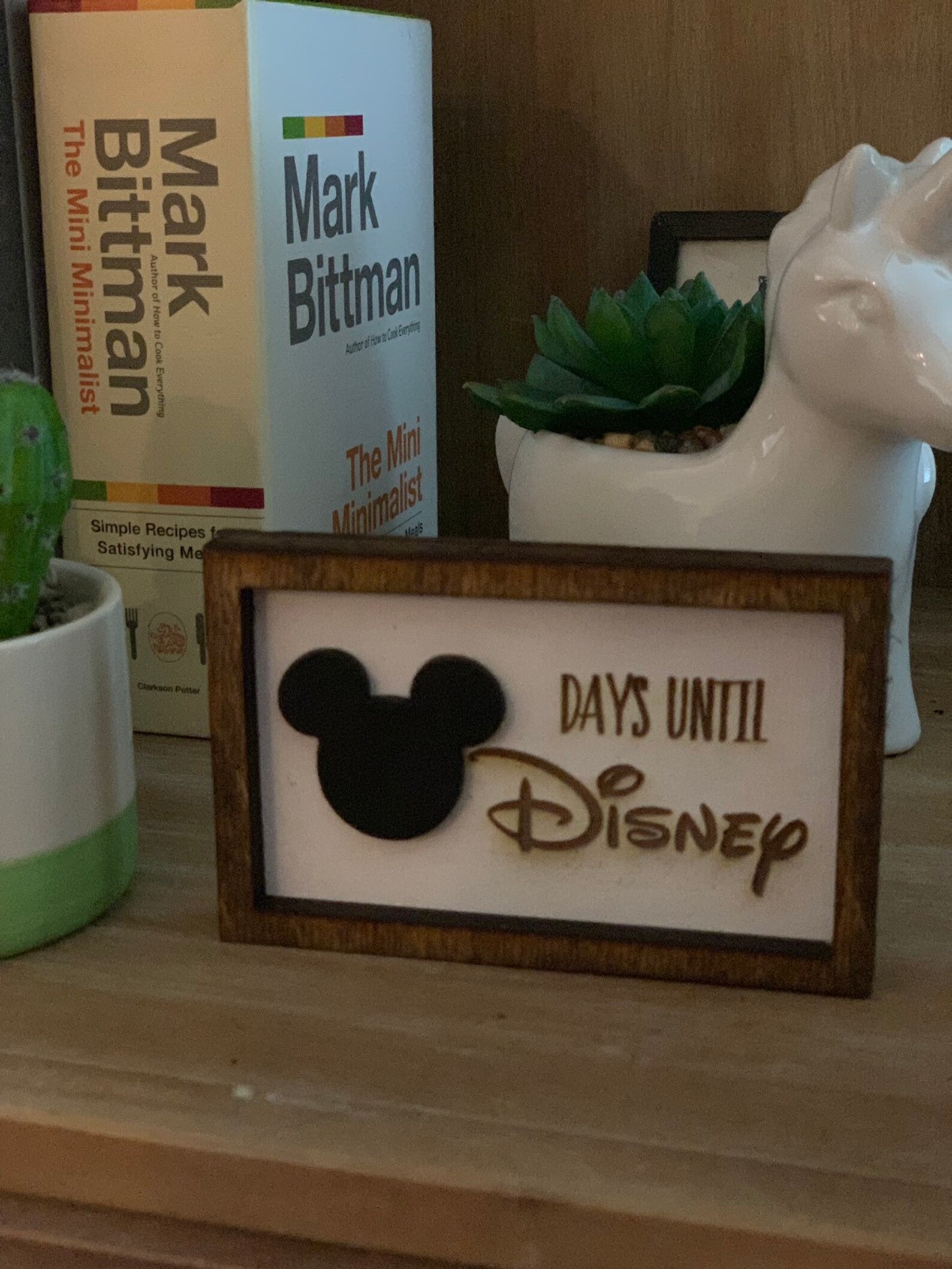 Small Countdown to Disney Framed Sign 3 X 4.5 - Etsy