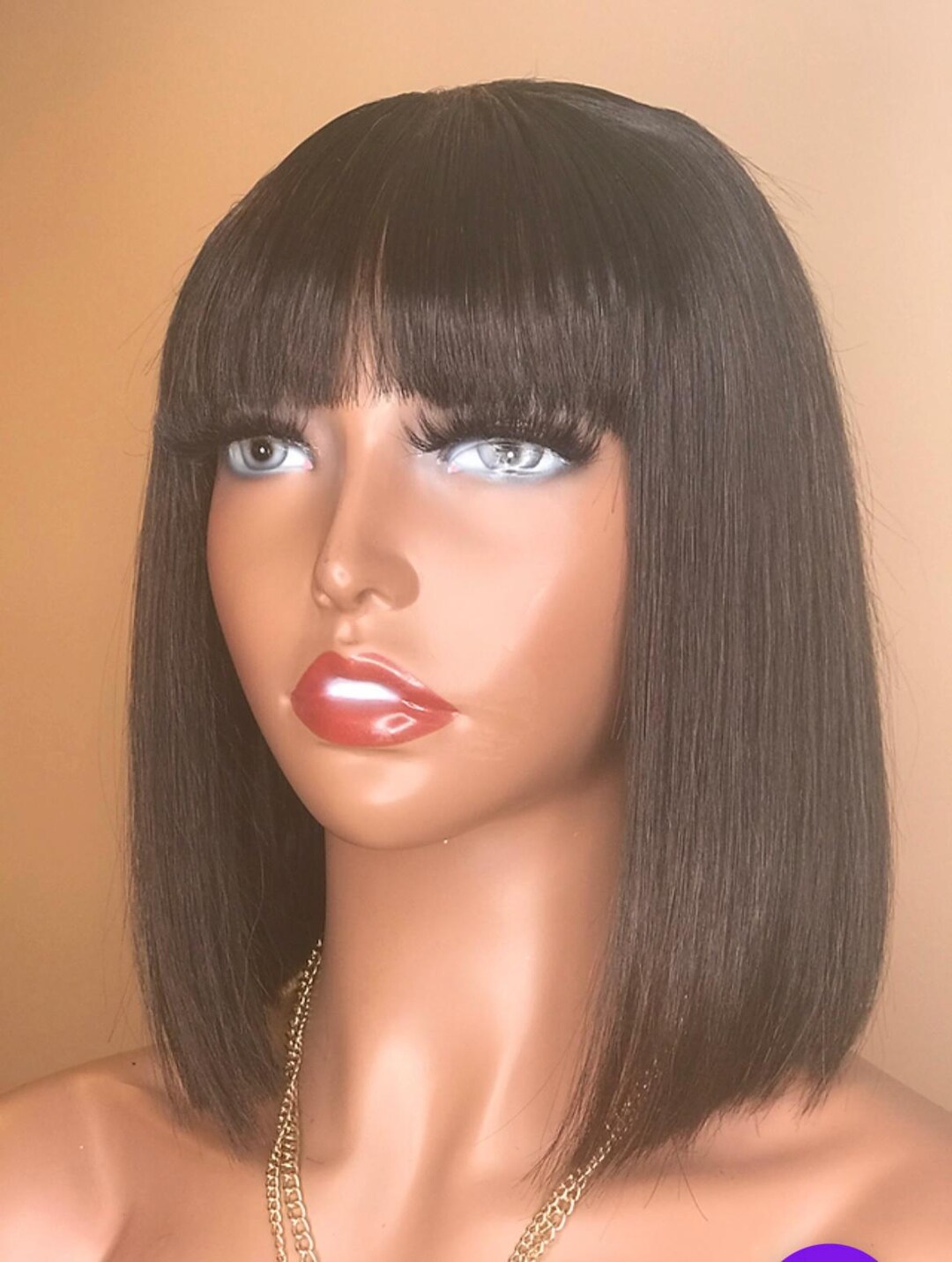 Bang Wig Long Bang, Curtain Bang5x5 HD Lace Closure Wig Virgin Hair ...