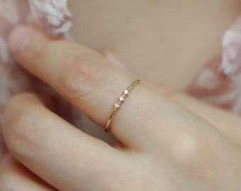 Minimal Diamond Ring - Etsy