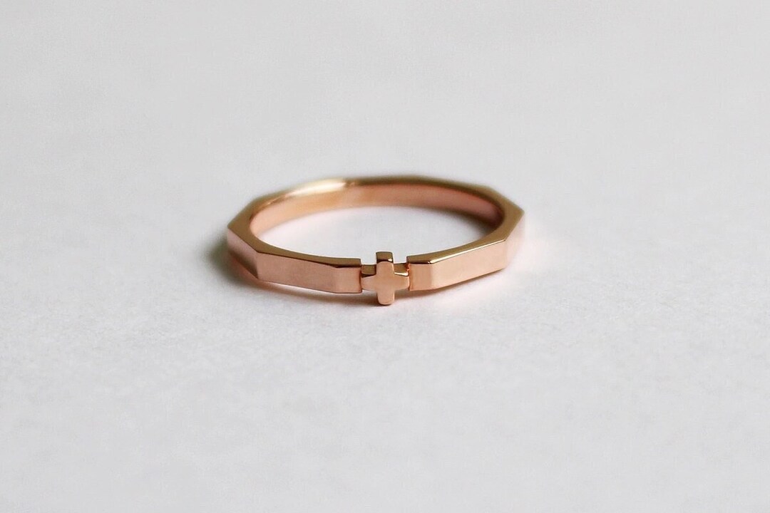 Decagon Rosary Ring II 2.0 14k 18k Solid Gold Catholic Ring - Etsy