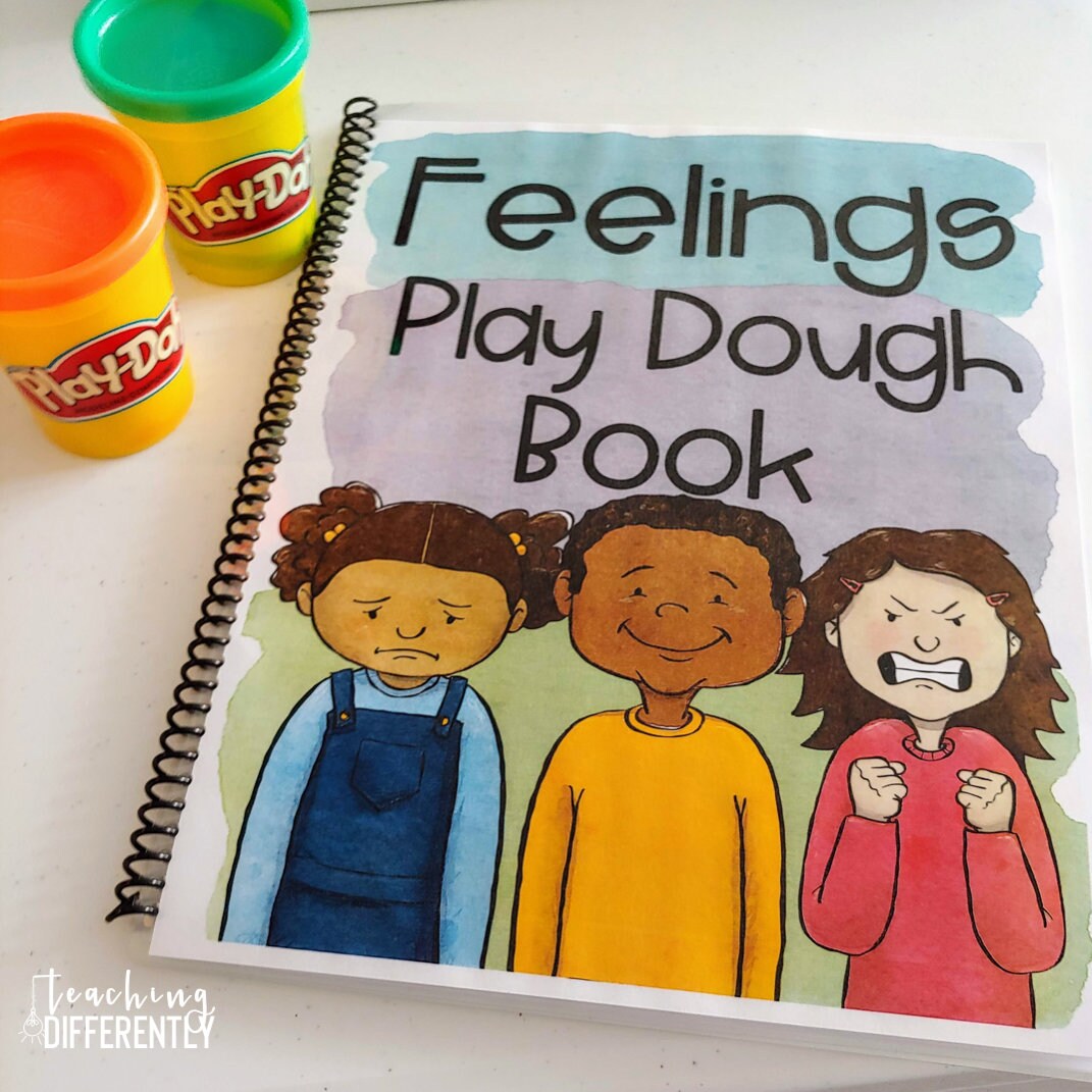 Emotions Play Dough Books Printables, Calm Down Corner, Calm Down Kit ...