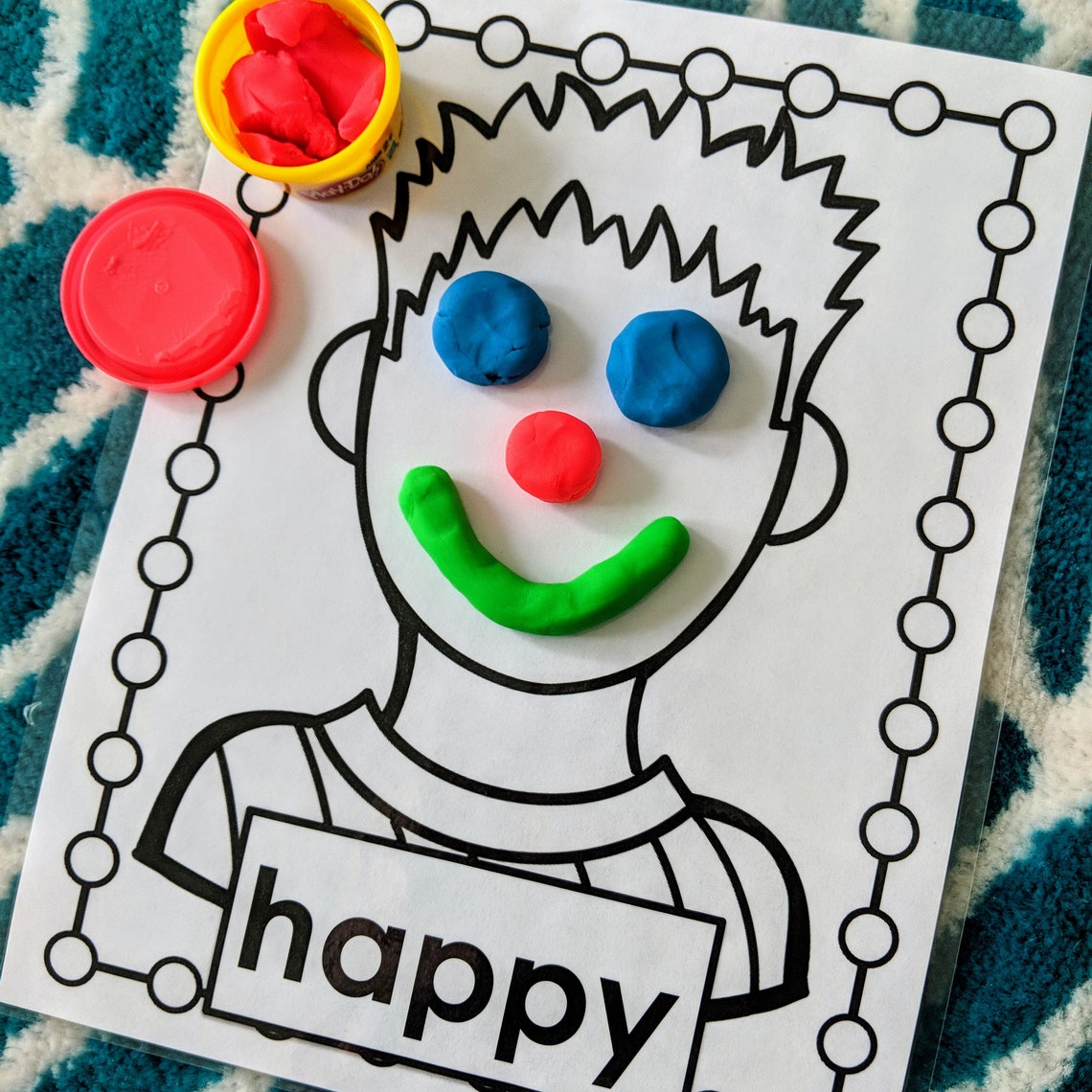 Emotions Play Dough Books Printables, Calm Down Corner, Calm Down Kit ...