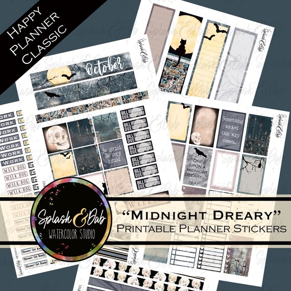 Happy Planner Classic Printable Planner Stickers October - Etsy
