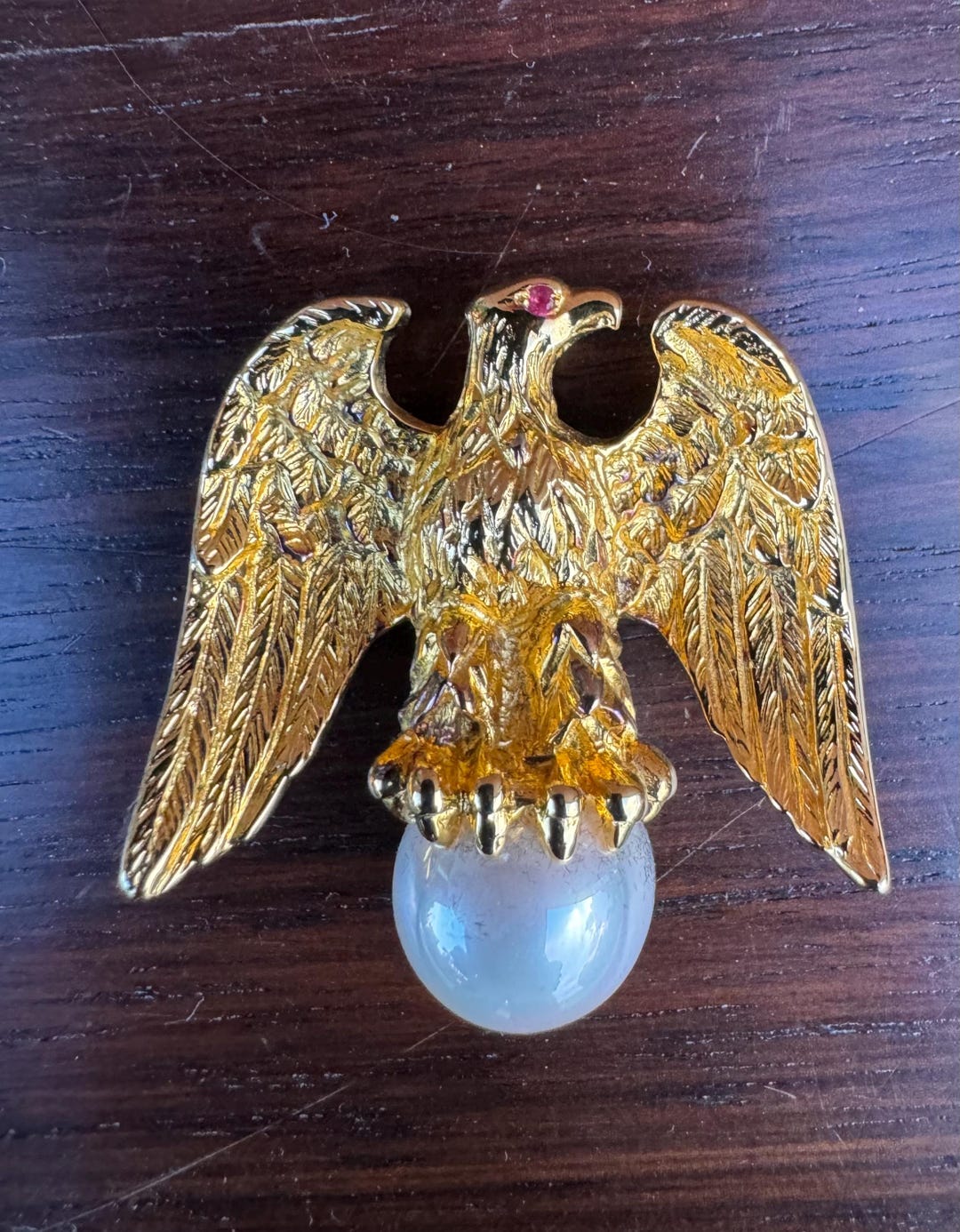 Vintage Ann Hand Liberty Eagle Pin - Etsy