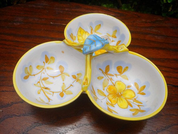 Vintage Italian Ceramic Compote Dish | Etsy
