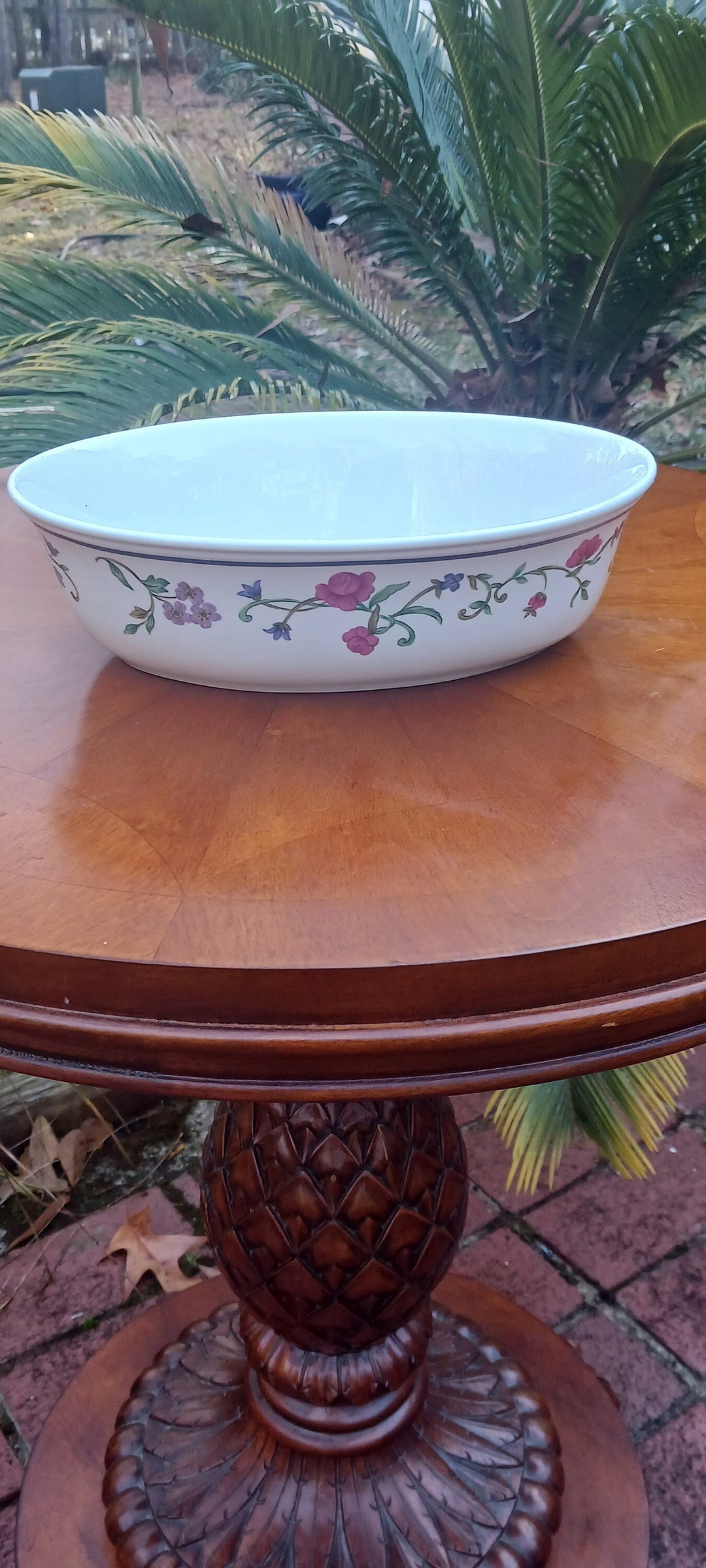 Vintage Lenox Rose Garden Casserole Dish - Etsy