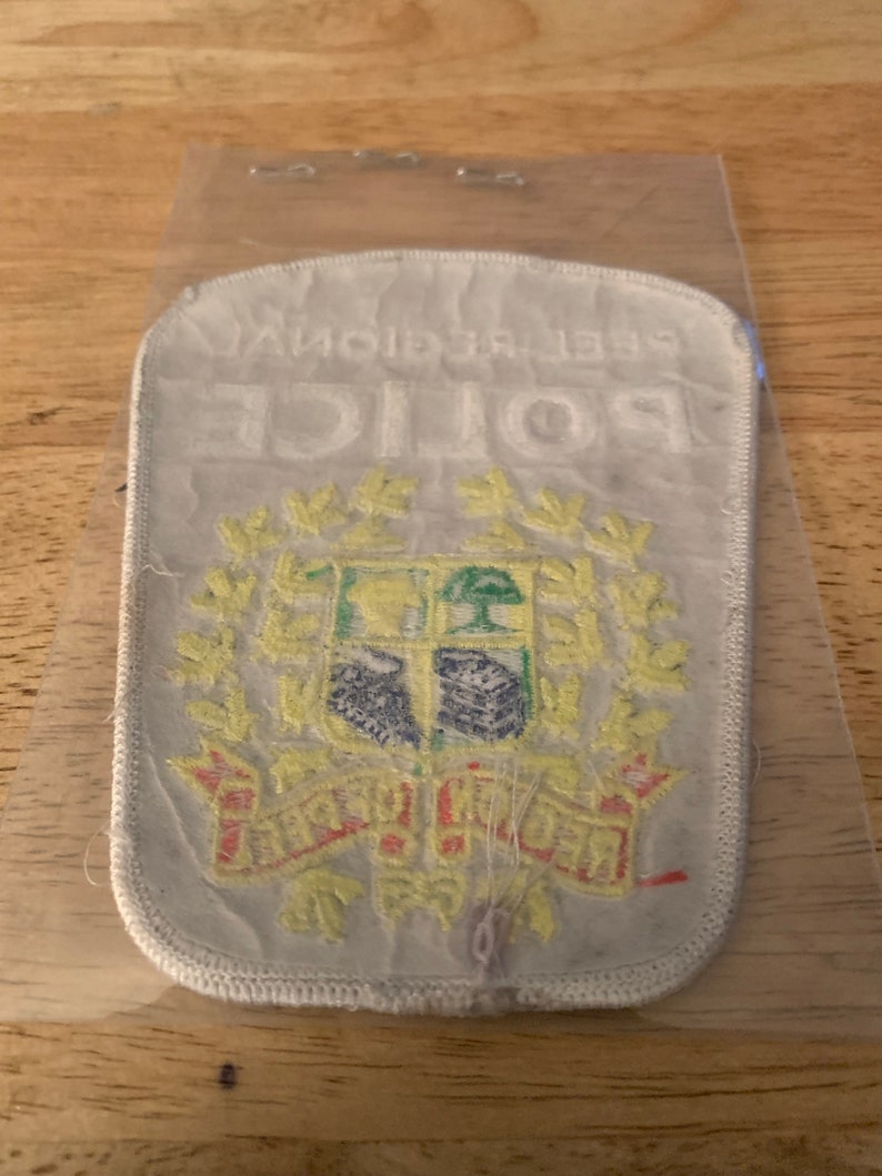 Vintage 1970s PEEL Regional Police Patch New Old Stock - Etsy