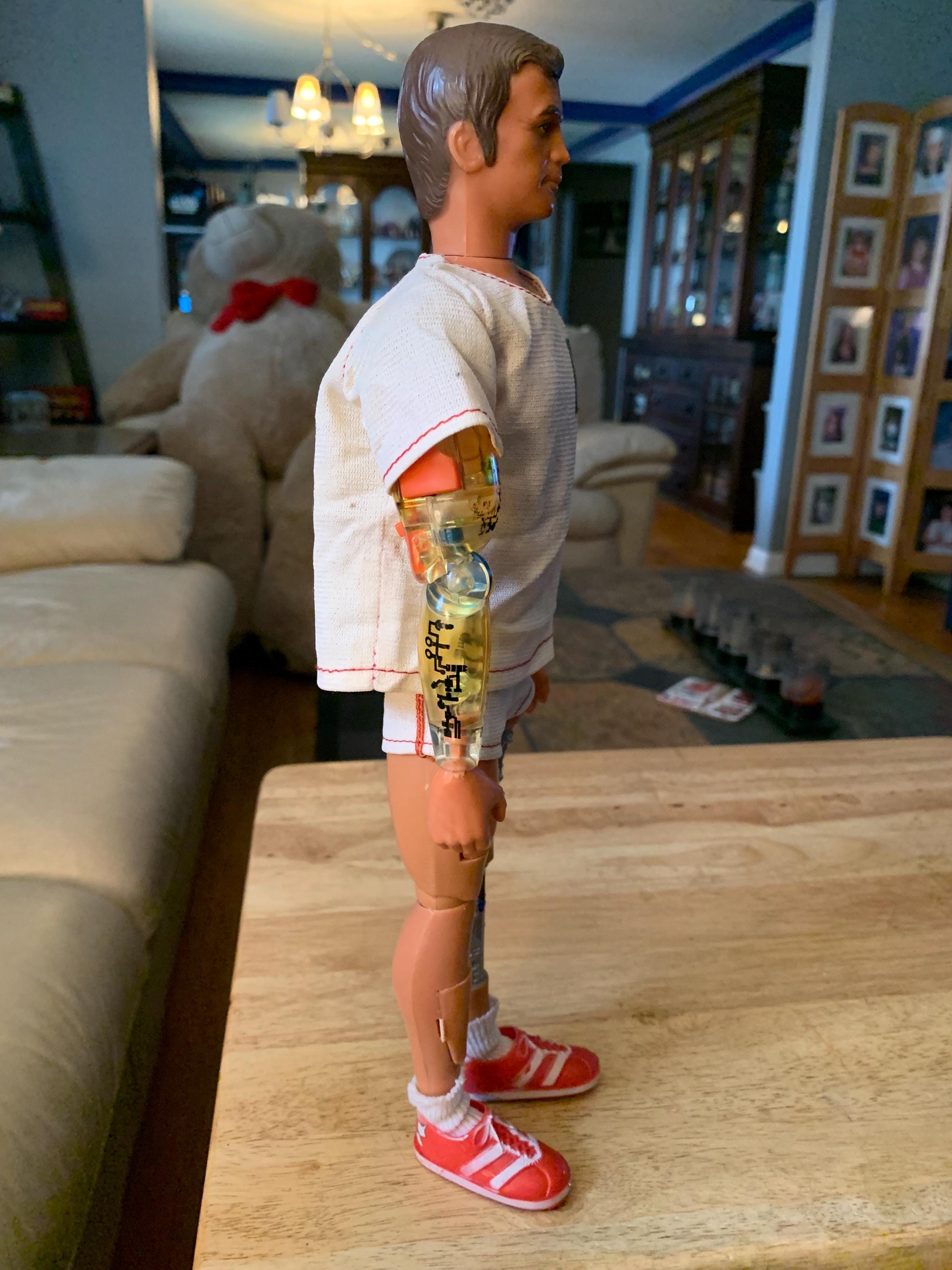 Vintage 1975 General Mills 6 Million Dollar Man Steve Austin, 13 Inch Figure With Critical ...