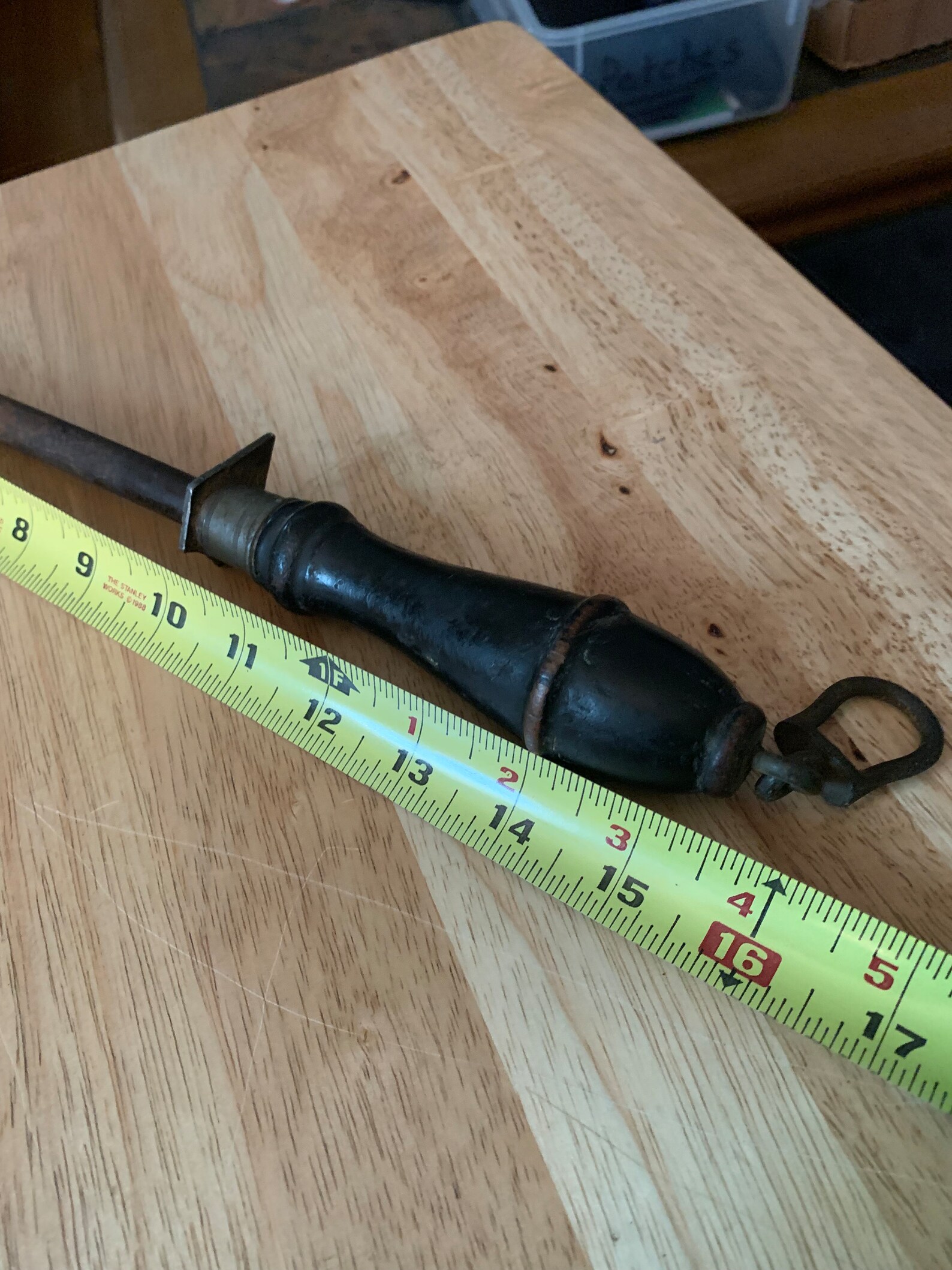 Vintage Knife Sharpener With Wood Handle - Etsy