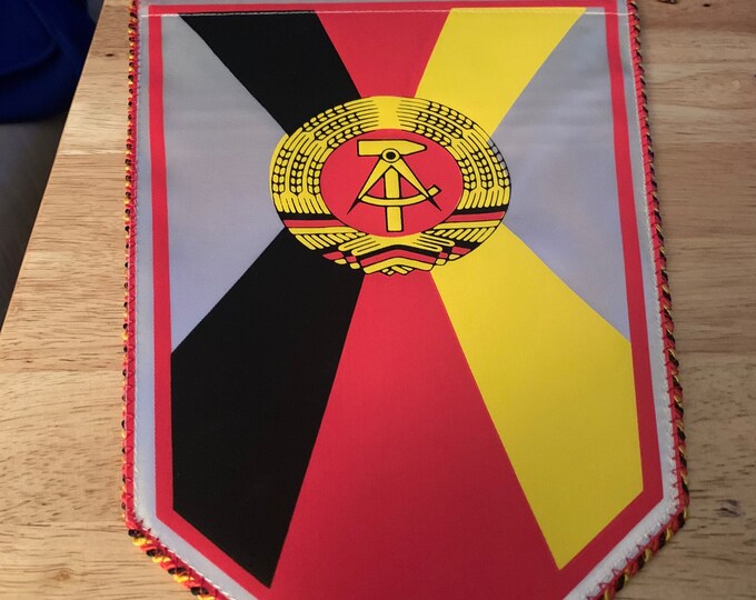 Vintage Cold War East German DDR Flag/pennant 40 Year Combat Course Old ...