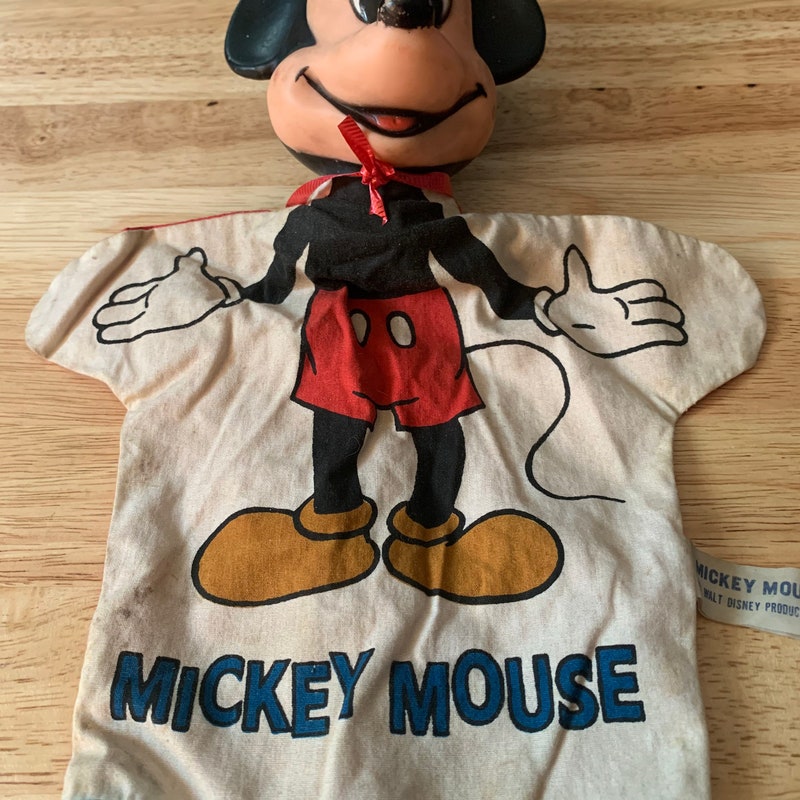 Mickey Mouse Hand Puppet - Etsy
