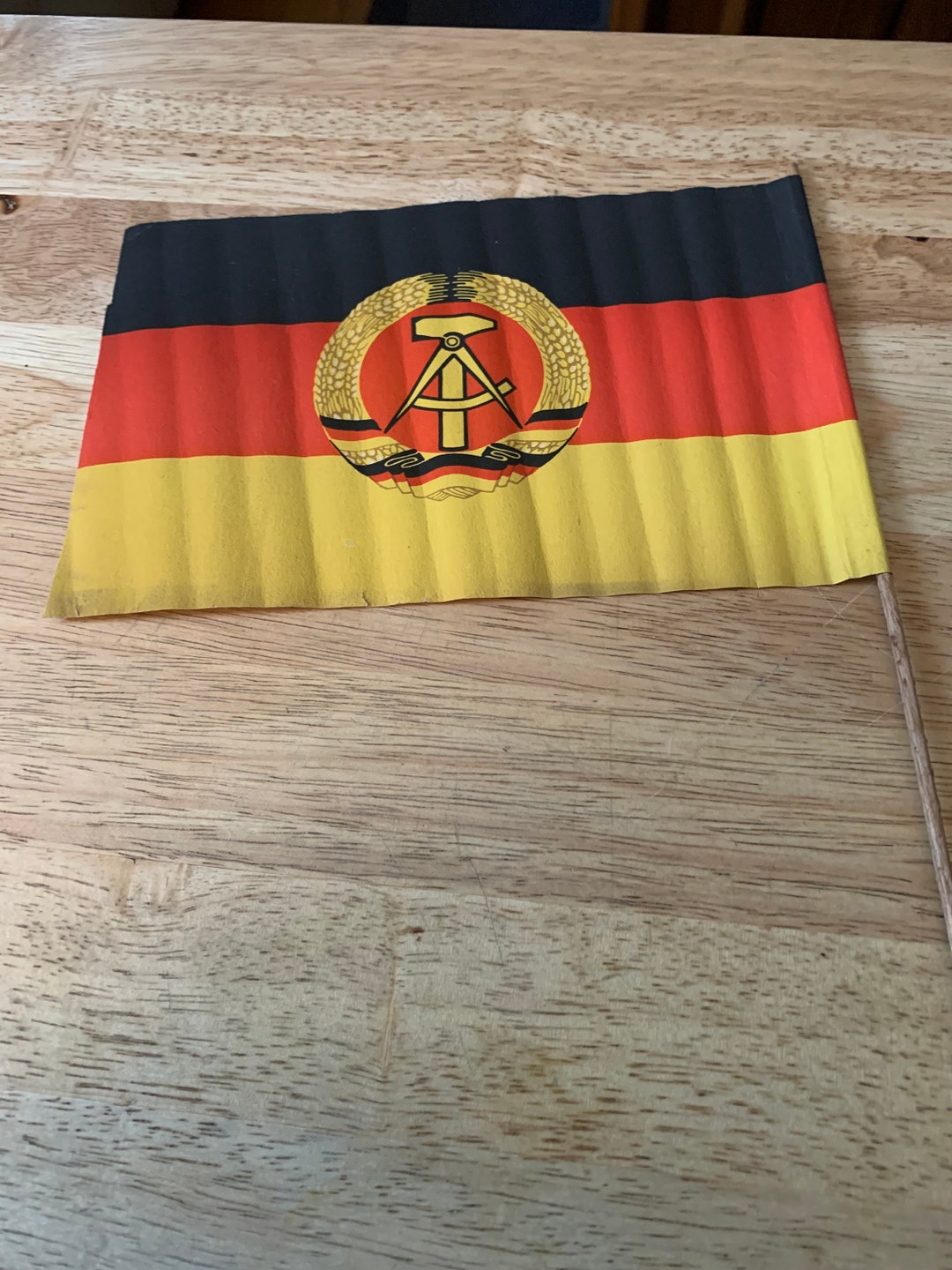 Vintage 1960s Cold War, DDR East Germany, Berlin, Waving Flag From ...