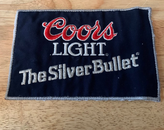 Vintage 1980s, Coors Light the Silver Bullet Patch - Etsy